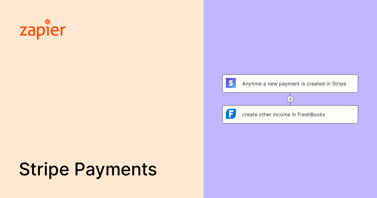 Anytime a new payment is created in Stripe, create other income in FreshBooks. | Zapier