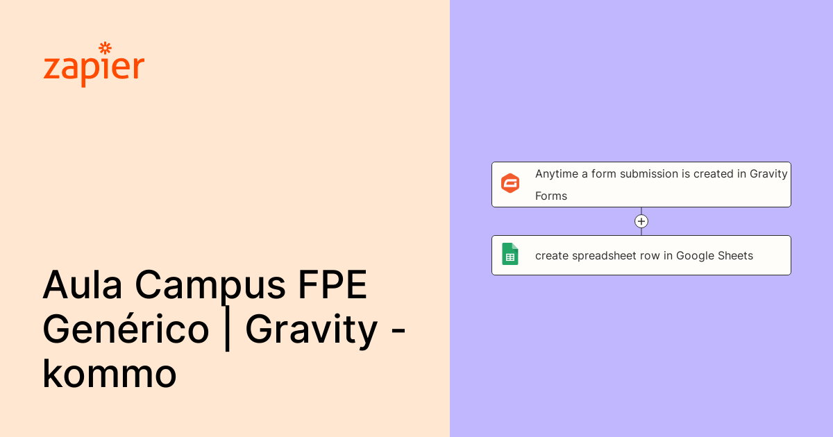 Anytime a form submission is created in Gravity Forms, create spreadsheet row in Google Sheets ...
