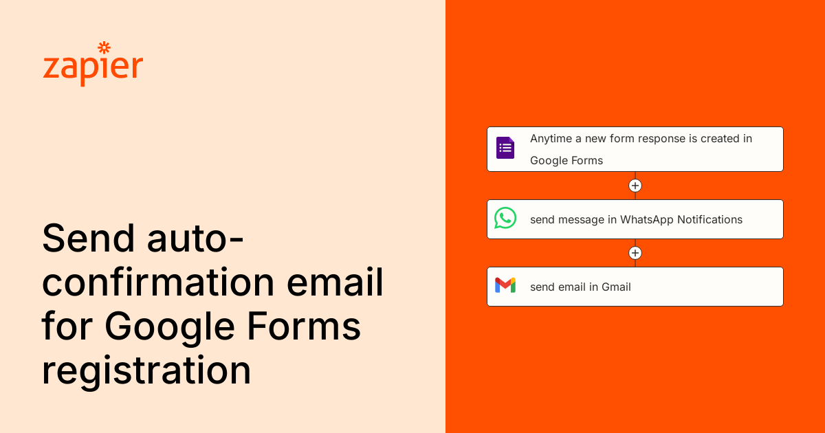 Anytime a new form response is created in Google Forms, send message in WhatsApp Notifications ...