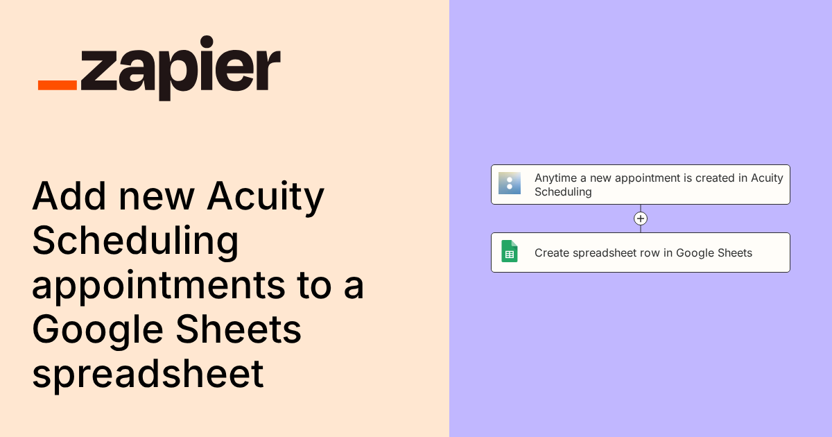 Anytime a new appointment is created in Acuity Scheduling, create ...