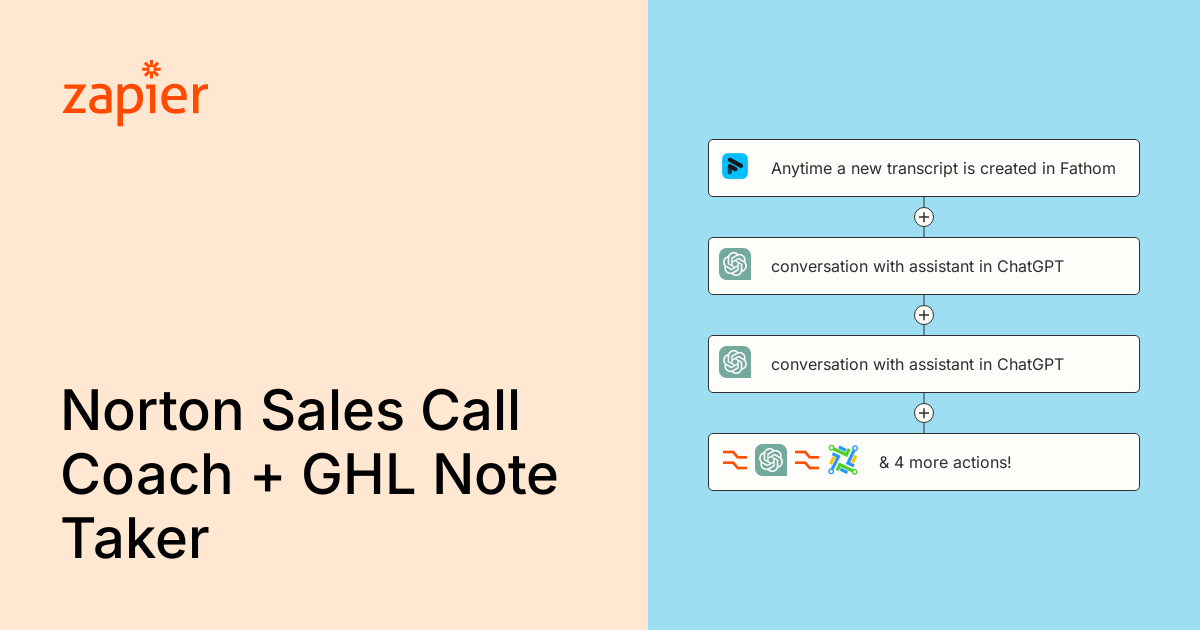 Anytime a new transcript is created in Fathom, conversation with assistant in ChatGPT ...