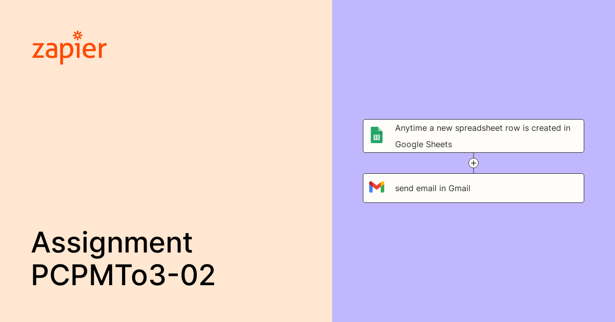 Anytime a new spreadsheet row is created in Google Sheets, send email in Gmail. | Zapier