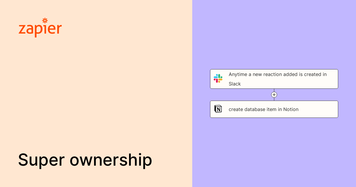 Anytime a new reaction added is created in Slack, create database item ...
