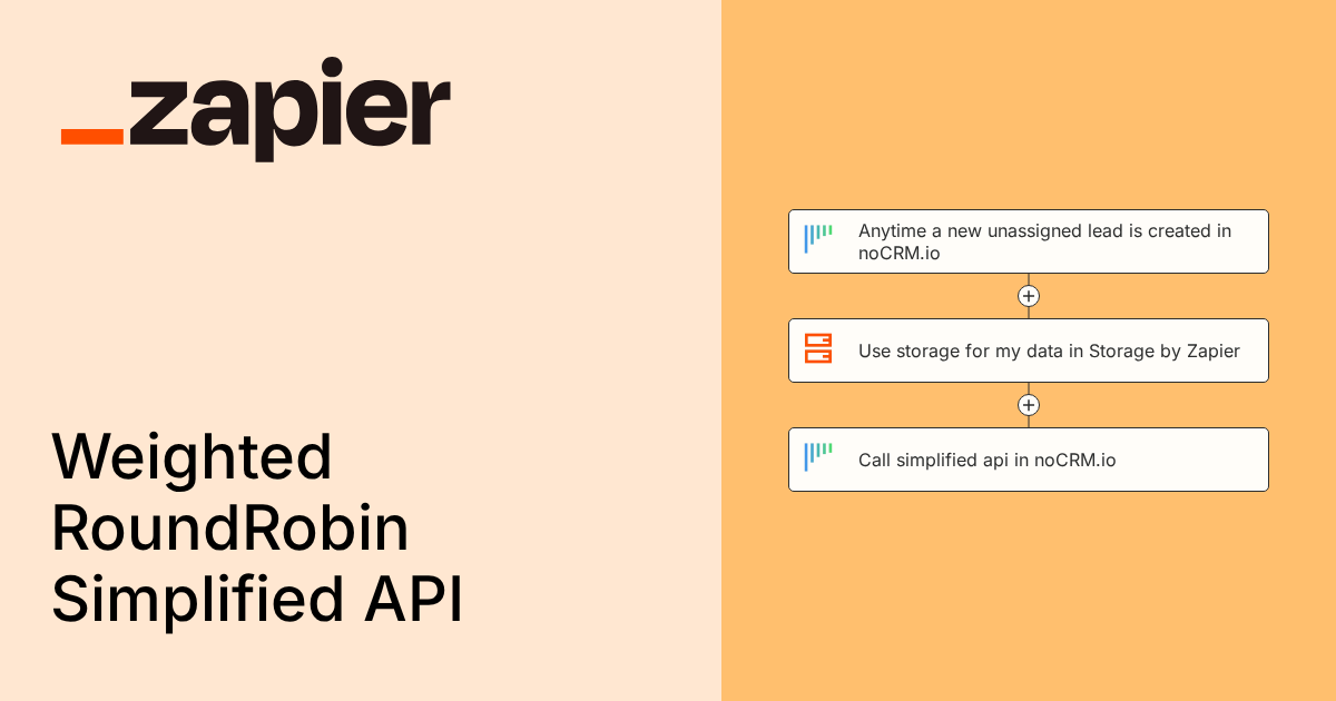 Anytime a new unassigned lead is created in noCRM.io, use storage for my data in Storage by ...