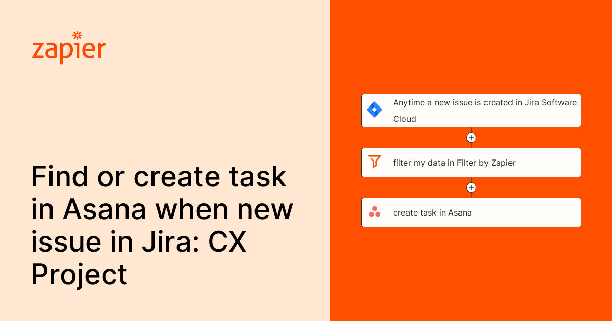 Anytime a new issue is created in Jira Software Cloud, filter my data in Filter by Zapier and ...