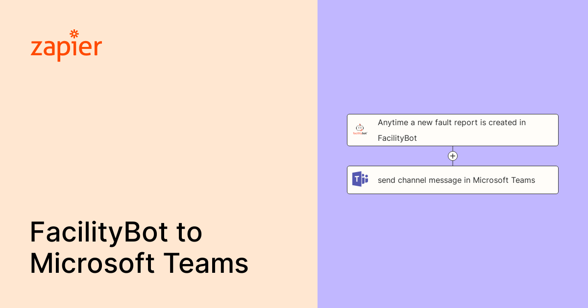 Anytime a new fault report is created in FacilityBot, send channel message in Microsoft Teams ...