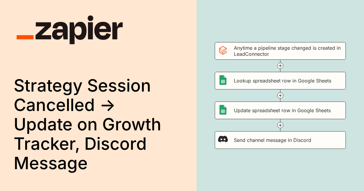 Anytime a pipeline stage changed is created in LeadConnector, lookup spreadsheet row in Google ...