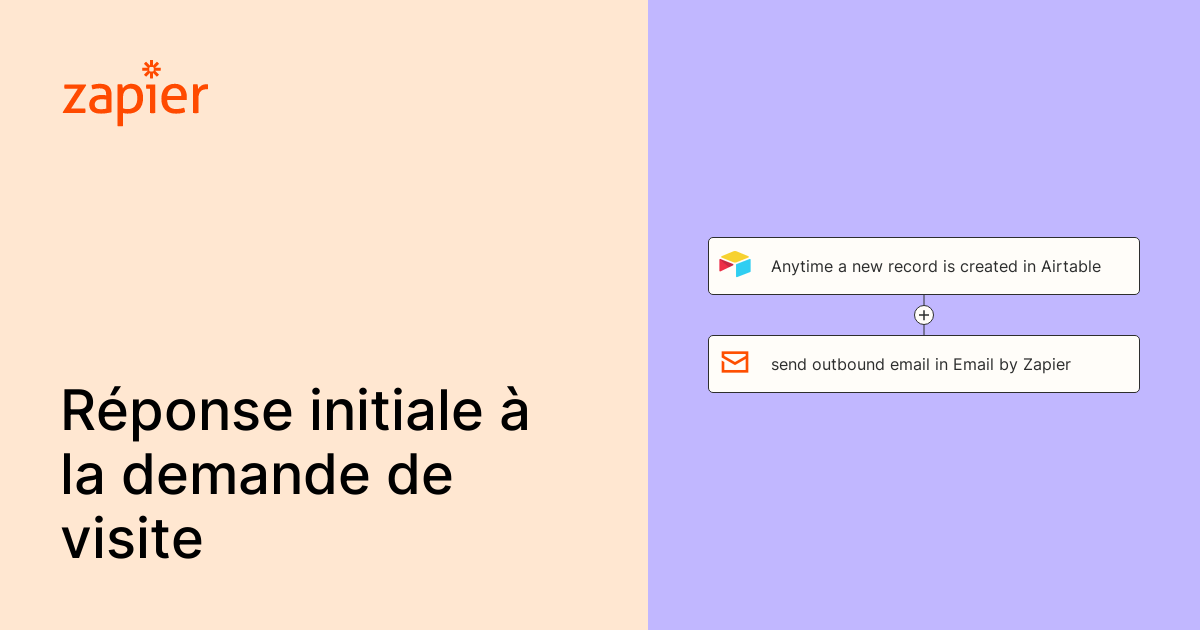 Anytime a new record is created in Airtable, send outbound email in Email by Zapier. | Zapier