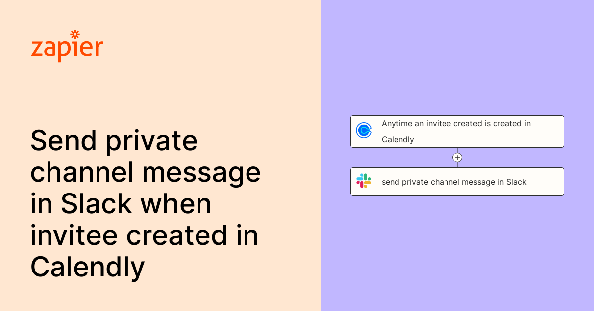 Anytime an invitee created is created in Calendly, send private channel ...