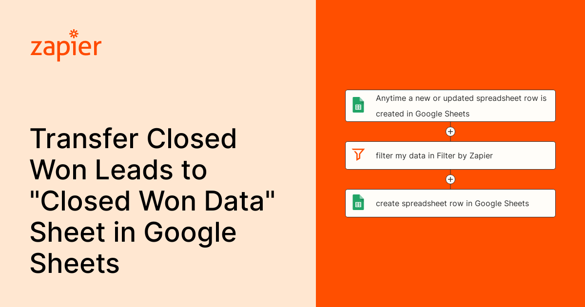 Anytime a new or updated spreadsheet row is created in Google Sheets, filter my data in Filter ...