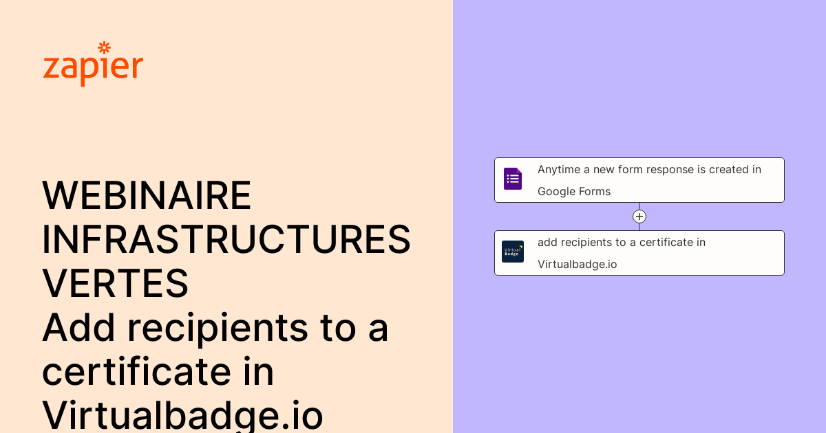 Anytime a new form response is created in Google Forms, add recipients to a certificate in ...