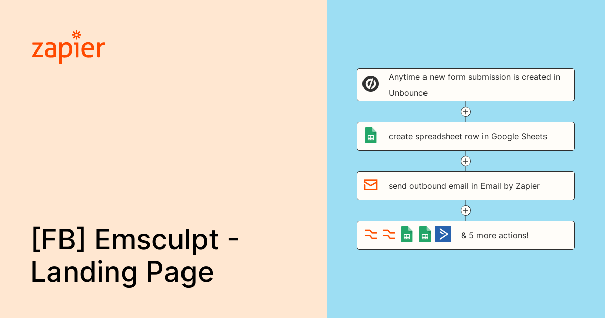 Anytime a new form submission is created in Unbounce, create spreadsheet row in Google Sheets ...