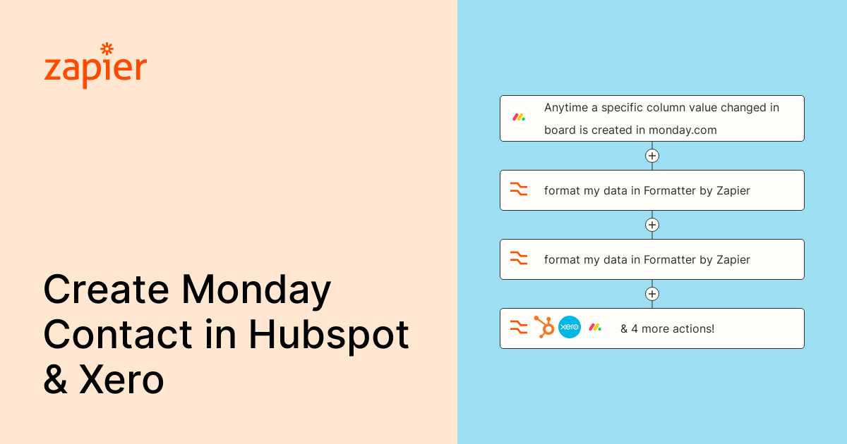 Anytime a specific column value changed in board is created in monday.com, format my data in ...
