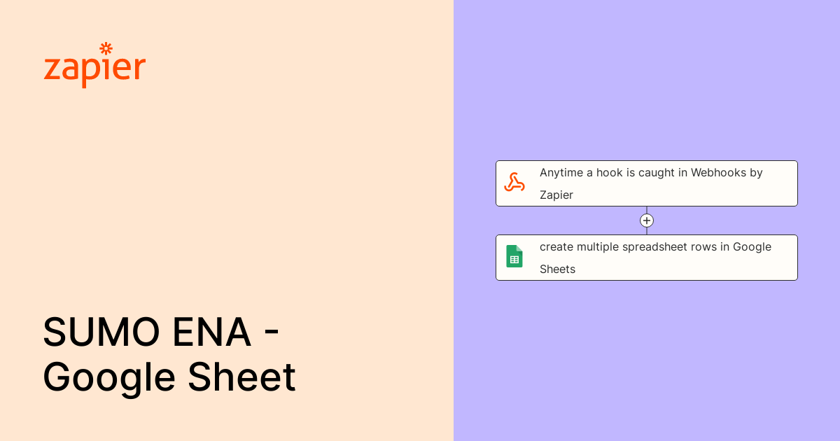 Anytime a hook is caught in Webhooks by Zapier, create multiple spreadsheet rows in Google ...