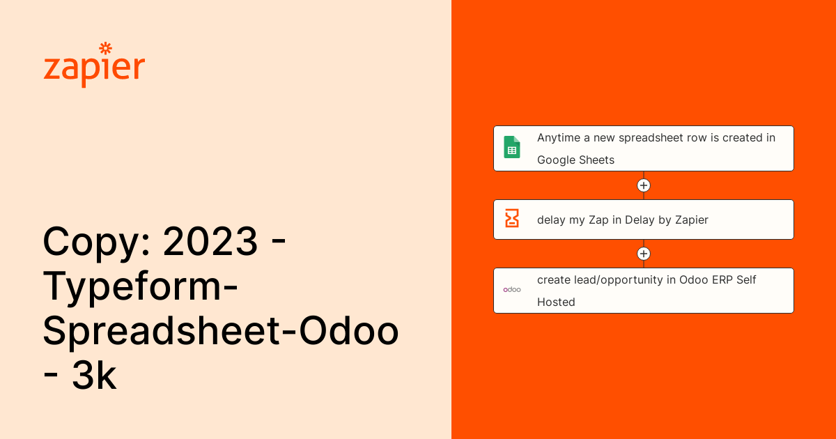 Anytime a new spreadsheet row is created in Google Sheets, delay my Zap in Delay by Zapier and ...