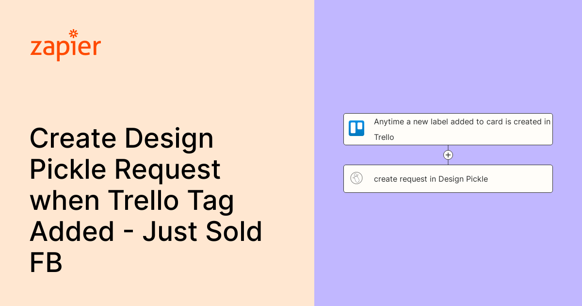 Anytime A New Label Added To Card Is Created In Trello Create Request In Design Pickle Zapier 