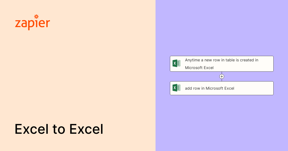 Anytime a new row in table is created in Microsoft Excel, add row in Microsoft Excel. | Zapier