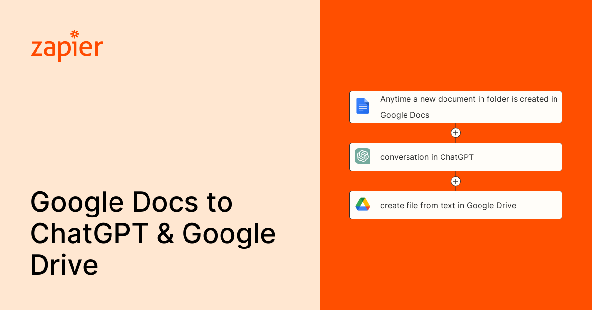 Anytime a new document in a choice file/folder is created in Google Docs, a conversation in ...