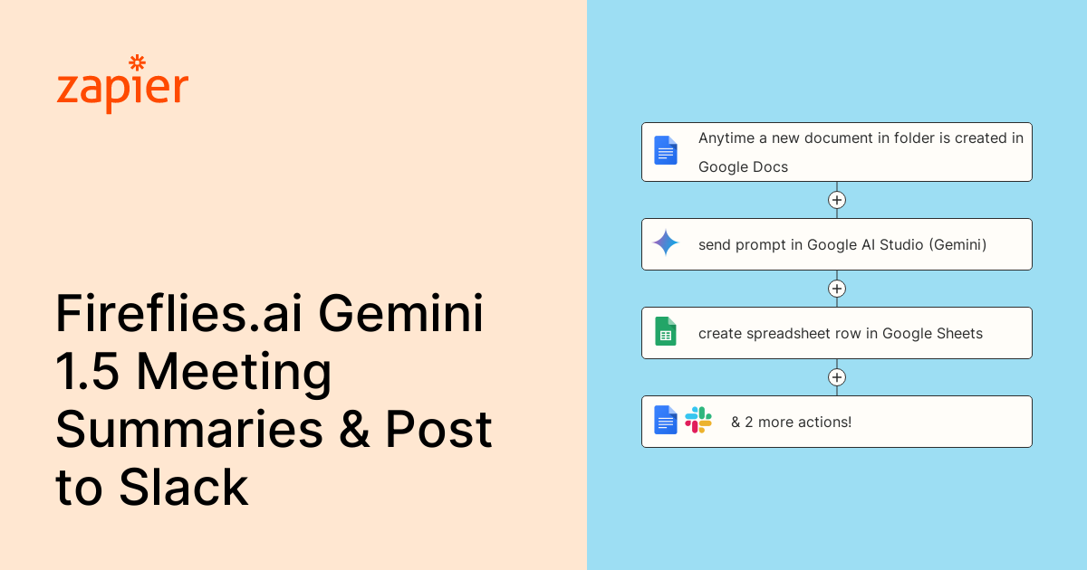 Anytime a new document in folder is created in Google Docs, send prompt in Google AI Studio ...