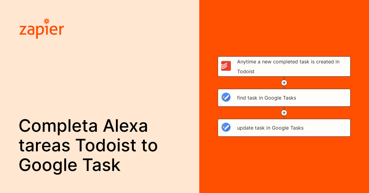 Anytime a new completed task is created in Todoist, find task in Google Tasks and update task in ...