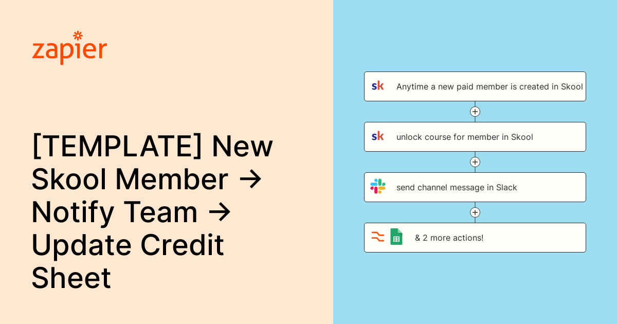 Anytime a new paid member is created in Skool, unlock course for member ...