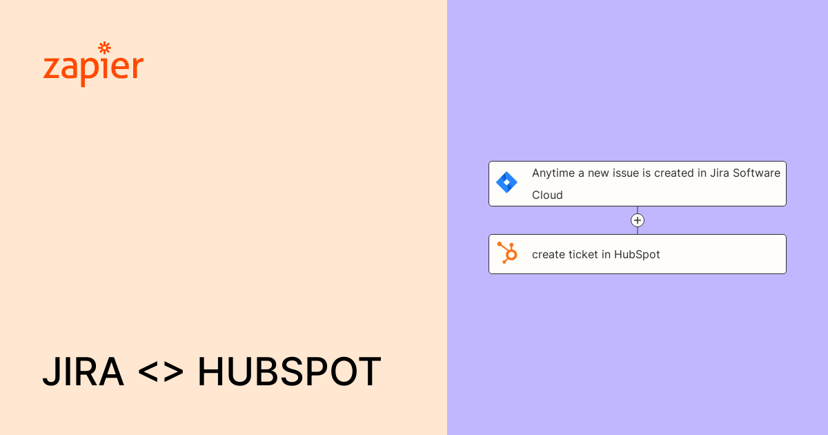Anytime a new issue is created in Jira Software Cloud, create ticket in HubSpot. | Zapier