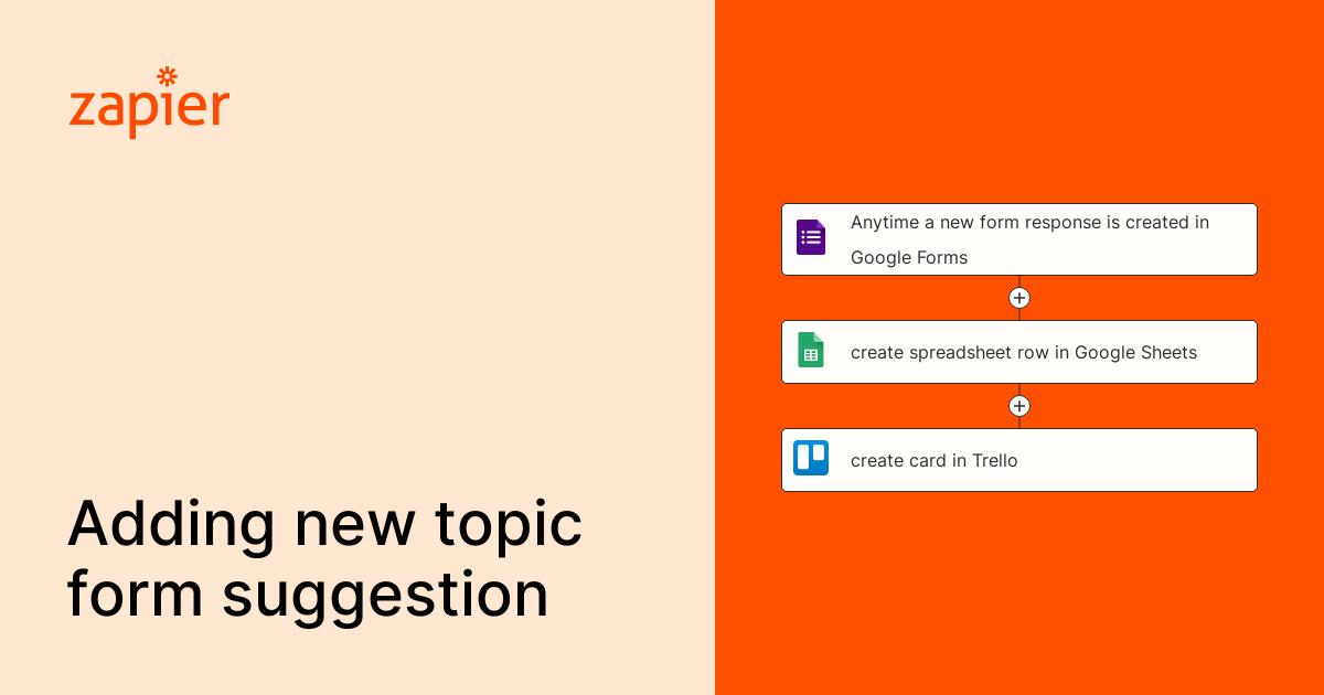 Anytime a new form response is created in Google Forms, create ...