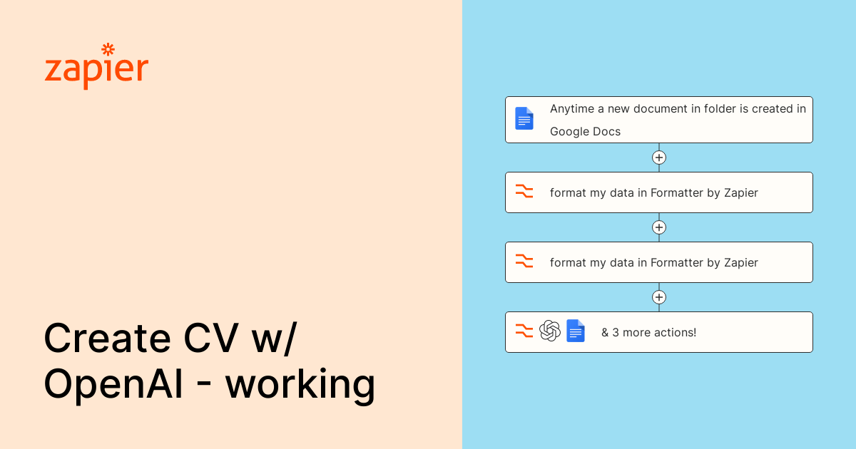Anytime a new document in folder is created in Google Docs, format my data in Formatter by ...