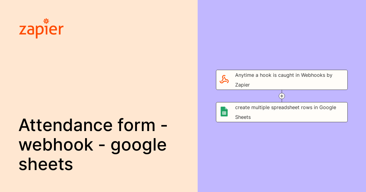 Anytime a hook is caught in Webhooks by Zapier, create multiple spreadsheet rows in Google ...