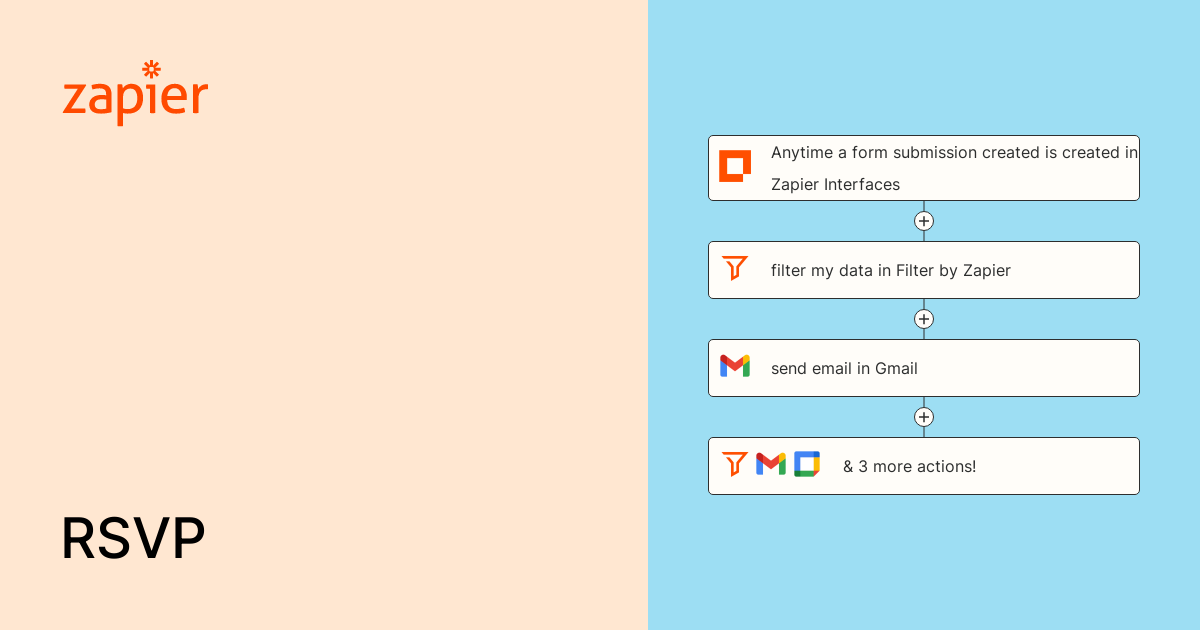 Anytime a form submission created is created in Zapier Interfaces, filter my data in Filter by ...