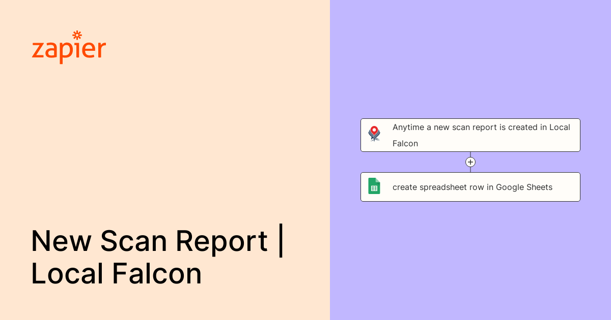 Anytime a new scan report is created in Local Falcon, create spreadsheet row in Google Sheets ...