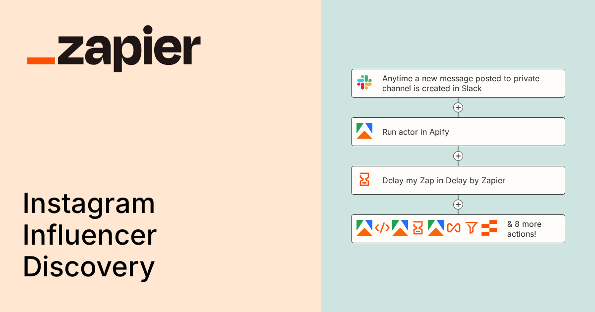 Runs Apify Instagram scrapers to find relevant influencers in your ...