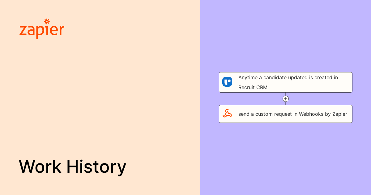 Anytime a candidate updated is created in Recruit CRM, send a custom request in Webhooks by ...