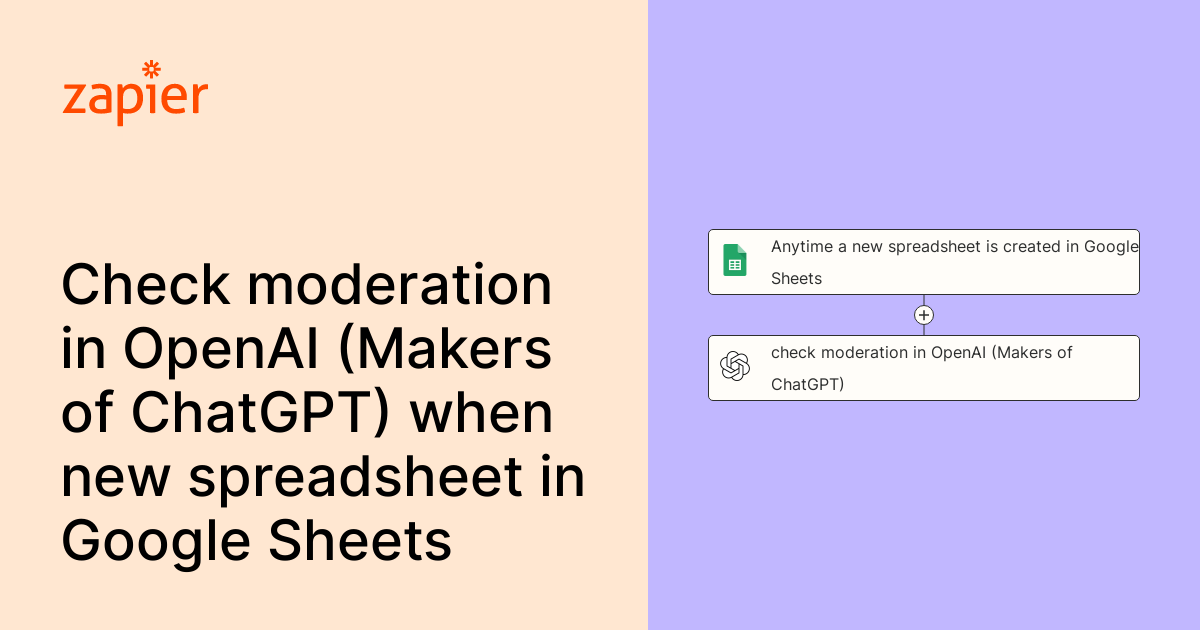Anytime a new spreadsheet is created in Google Sheets, check moderation ... Anytime a new spreadsheet is created in Google Sheets, check moderation ...