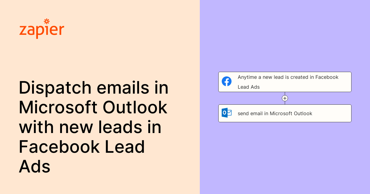 Anytime a new lead is created in Facebook Lead Ads, send email in ...