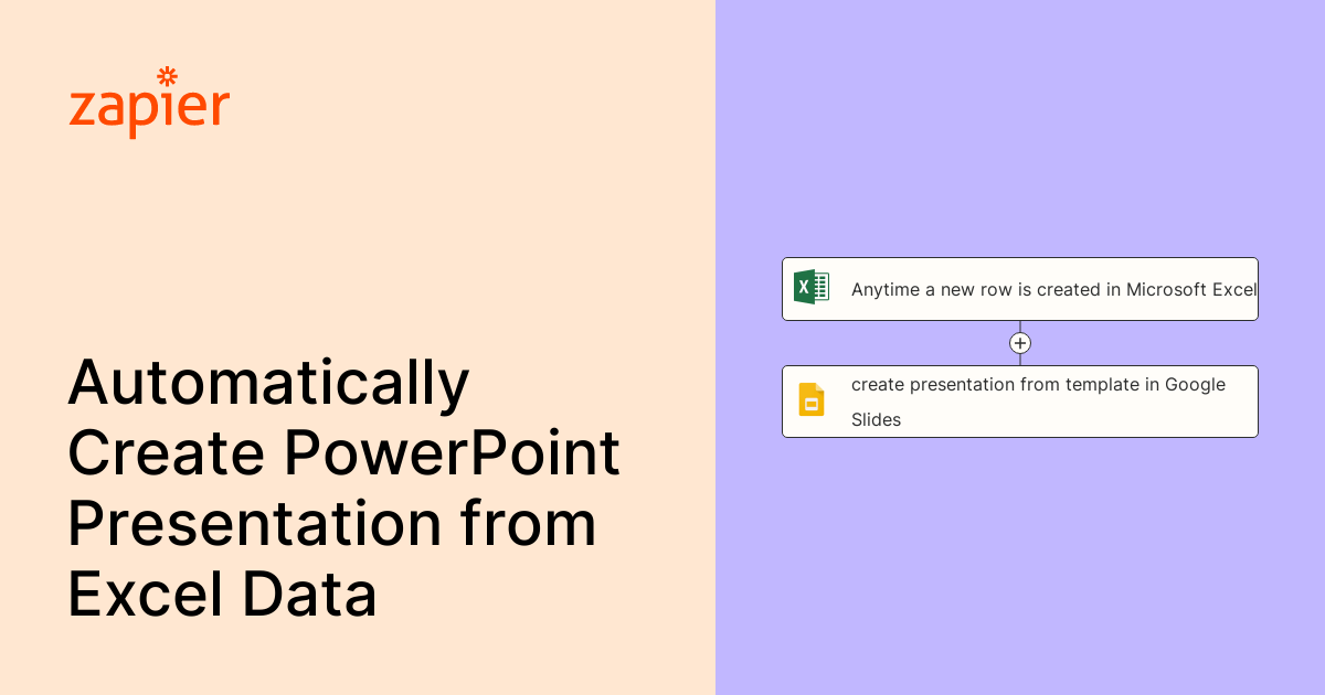 Anytime a new row is created in Microsoft Excel, create presentation from template in Google ...