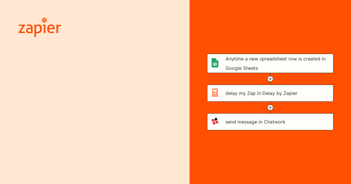 Anytime a new spreadsheet row is created in Google Sheets, send message in Chatwork. | Zapier