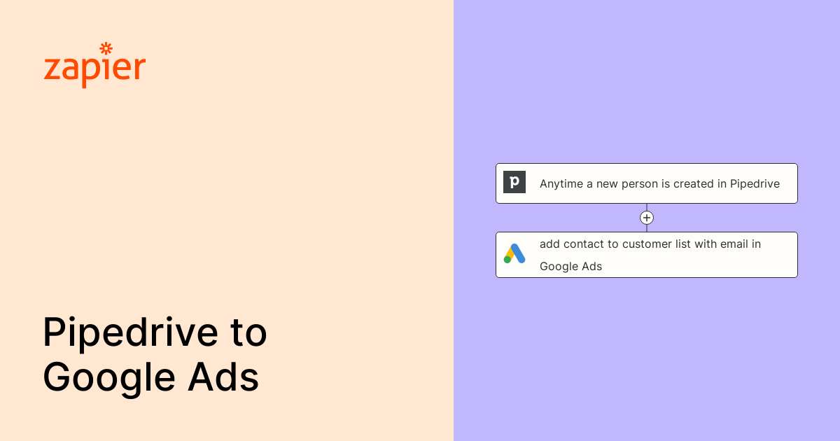Anytime a new person is created in Pipedrive, add contact to customer list with email in Google ...