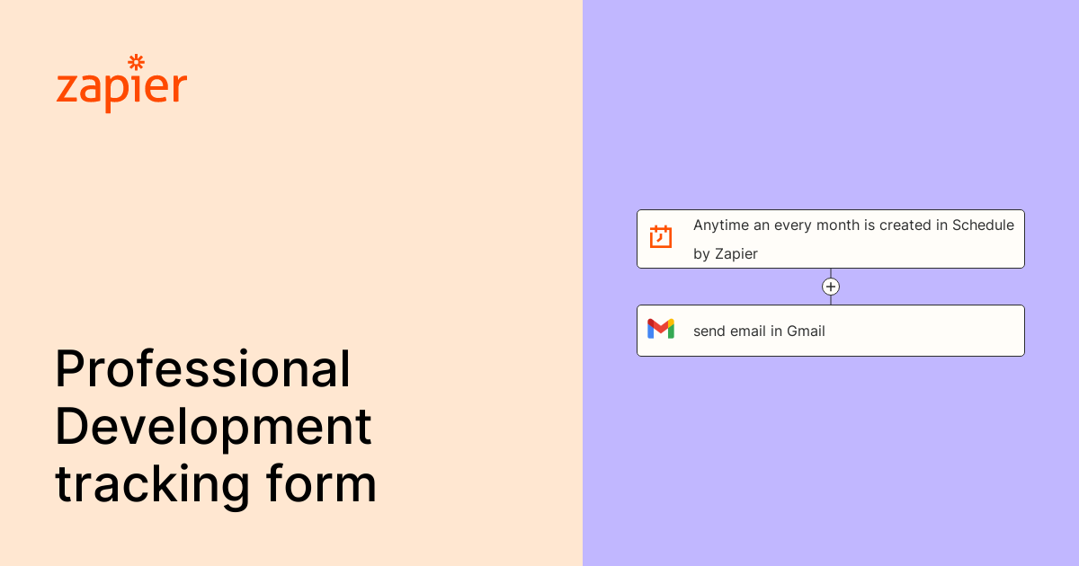 Anytime an every month is created in Schedule by Zapier, send email in Gmail. | Zapier