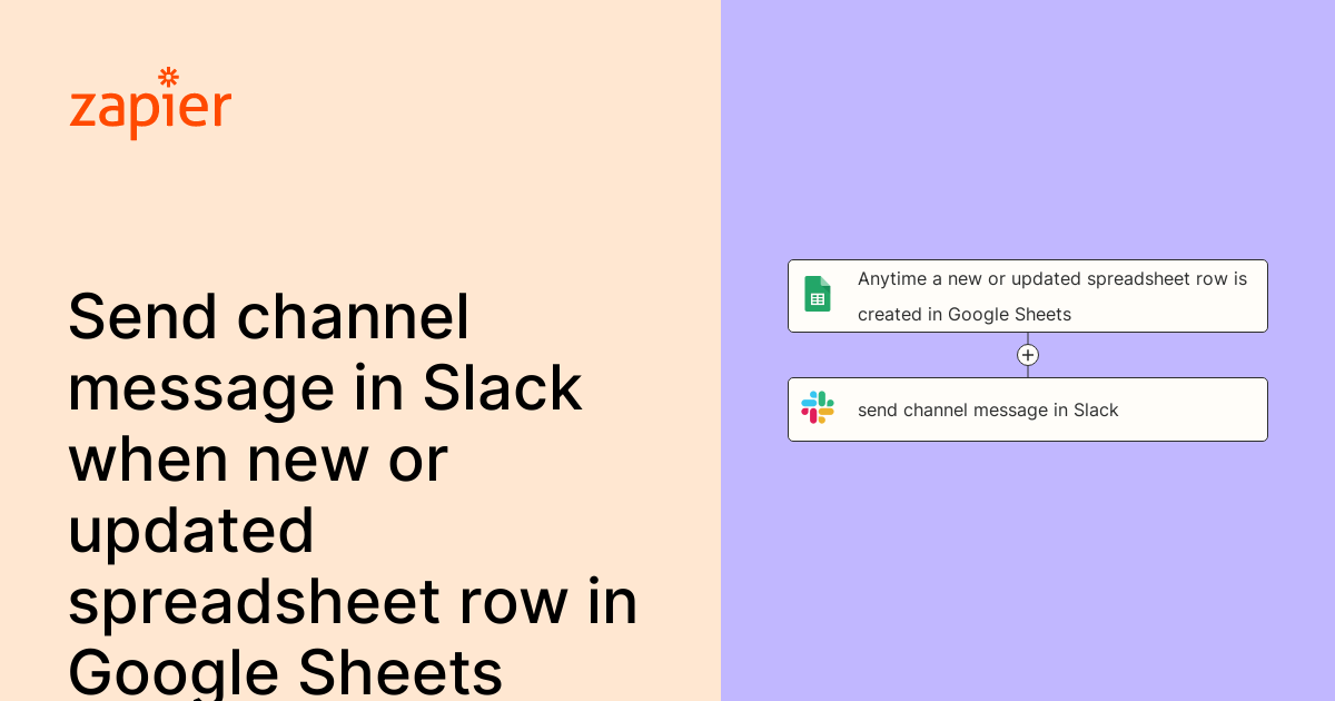 Anytime a new or updated spreadsheet row is created in Google Sheets, send channel message in ...