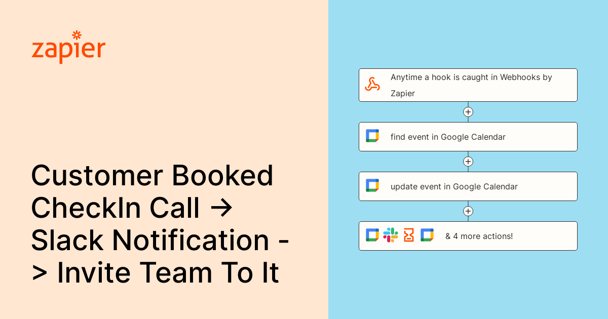Anytime a hook is caught in Webhooks by Zapier, find event in Google Calendar, update event in ...