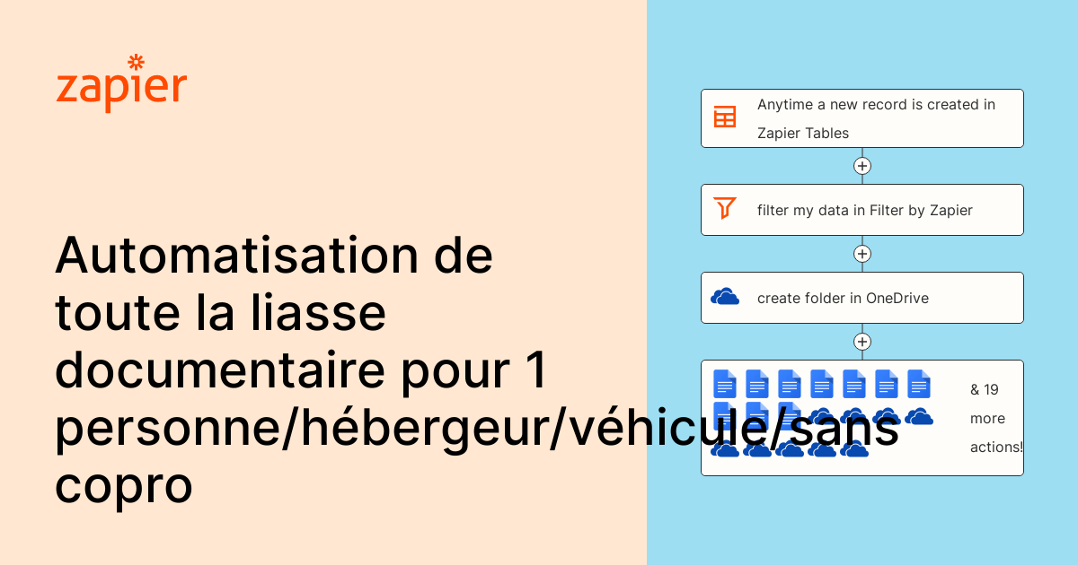 Anytime a new record is created in Zapier Tables, filter my data in Filter by Zapier, create ...
