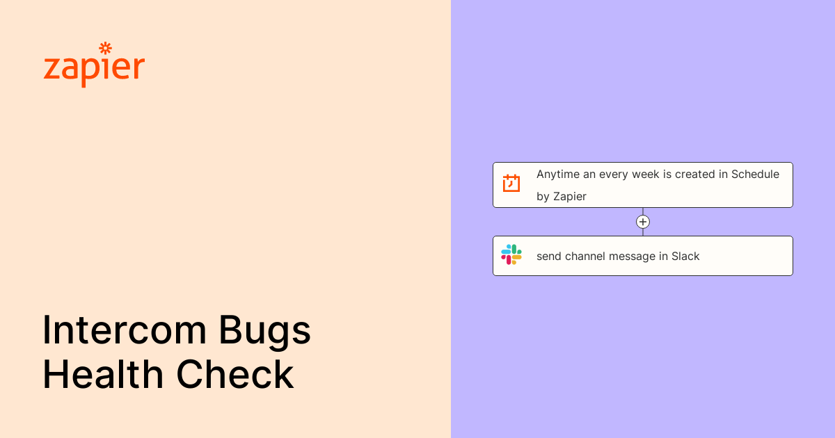 Anytime an every week is created in Schedule by Zapier, send channel message in Slack. | Zapier