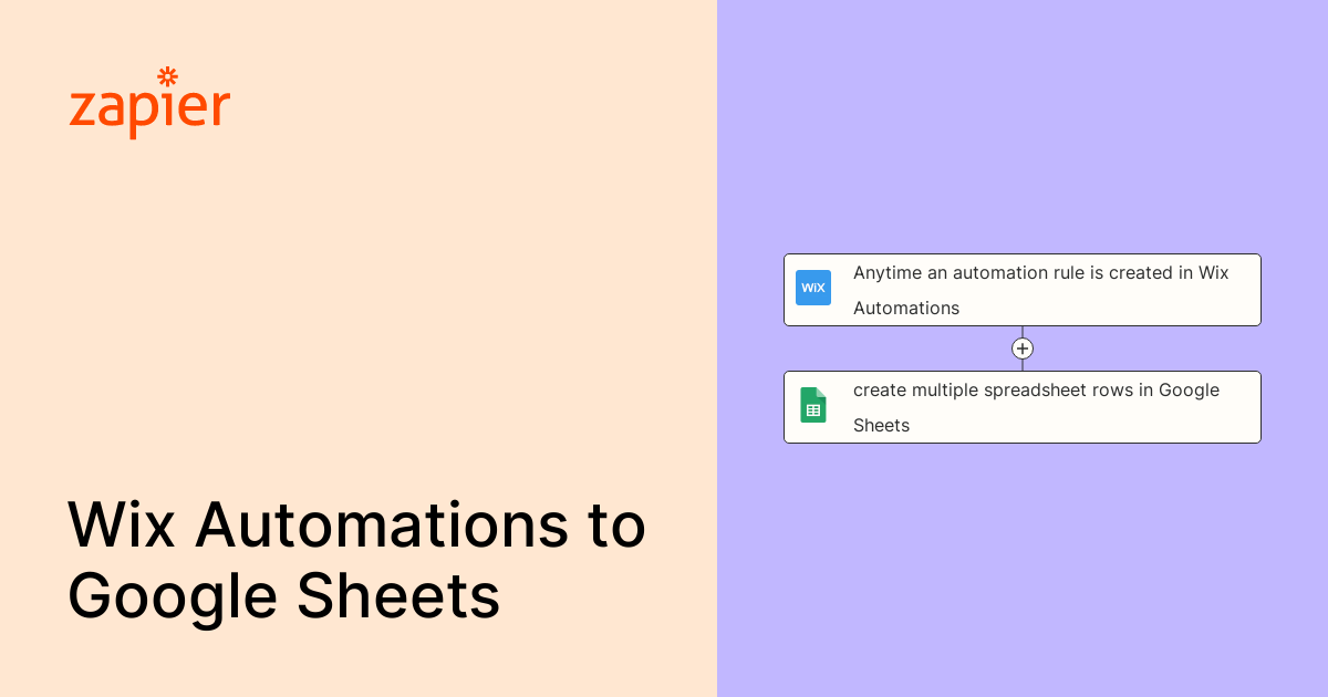 Anytime an automation rule is created in Wix Automations, create multiple spreadsheet rows in ...