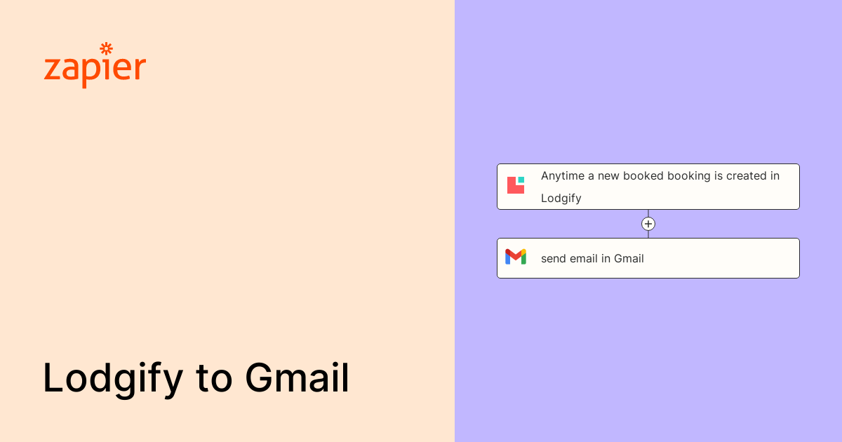Anytime a new booked booking is created in Lodgify, send email in Gmail. | Zapier