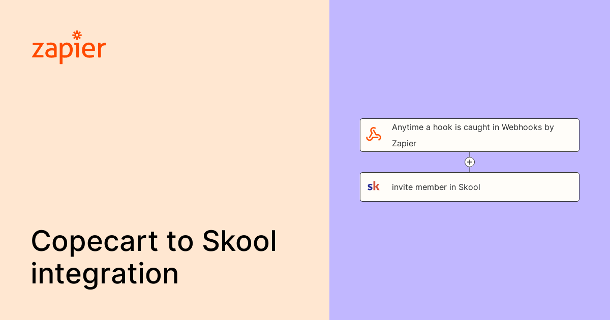 Anytime A Hook Is Caught In Webhooks By Zapier Invite Member In Skool Zapier