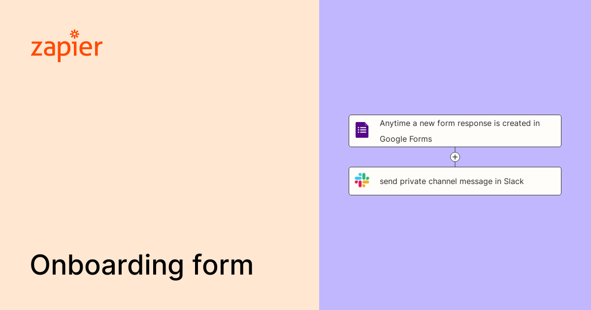 Anytime a new form response is created in Google Forms, send private channel message in Slack ...