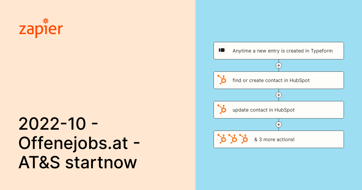 Anytime a new entry is created in Typeform, find or create contact in ...