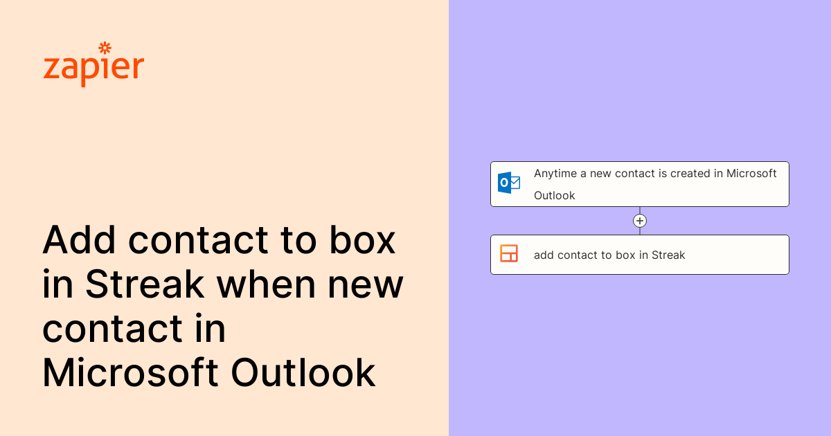 Anytime a new contact is created in Microsoft Outlook, add contact to ...