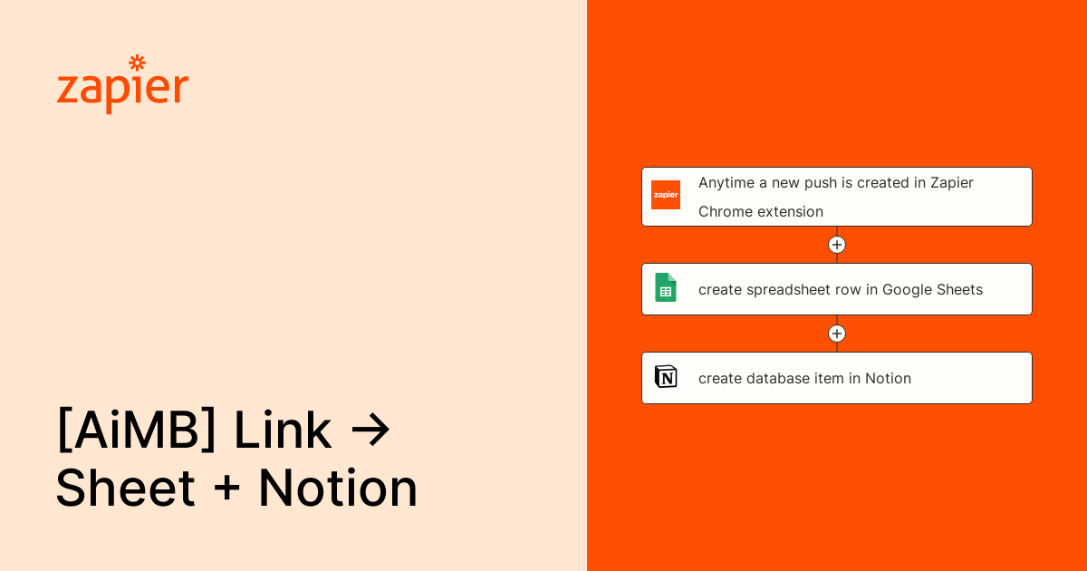 Anytime a new push is created in Zapier Chrome extension, create spreadsheet row in Google ...